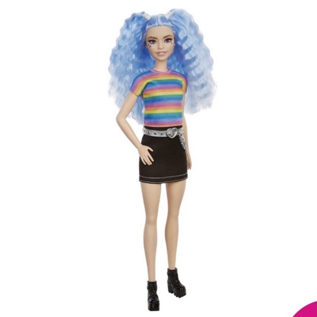 Barbie Fashionistas Cabelo Azul Boneco-Brinquedos De Boneca Meninas ...