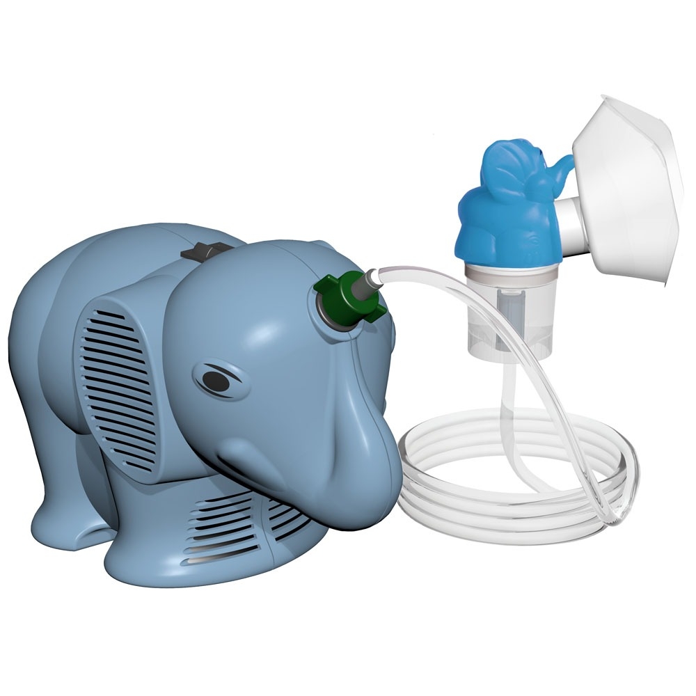 Inalador Compressor Inalafante Azul Omron Bivolt 127/220V | Shopee Brasil