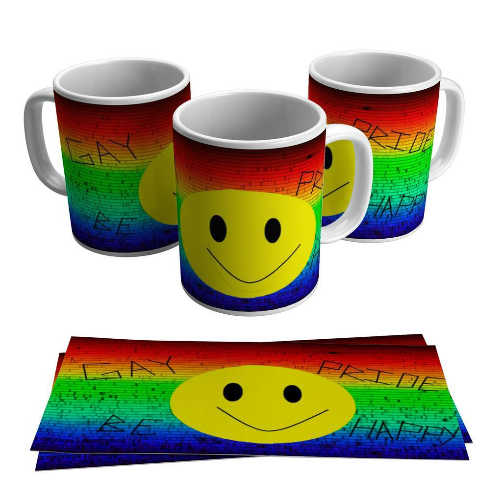 Caneca Emoji Lgbt Orgulho Gay Cores Da Bandeira | Shopee Brasil