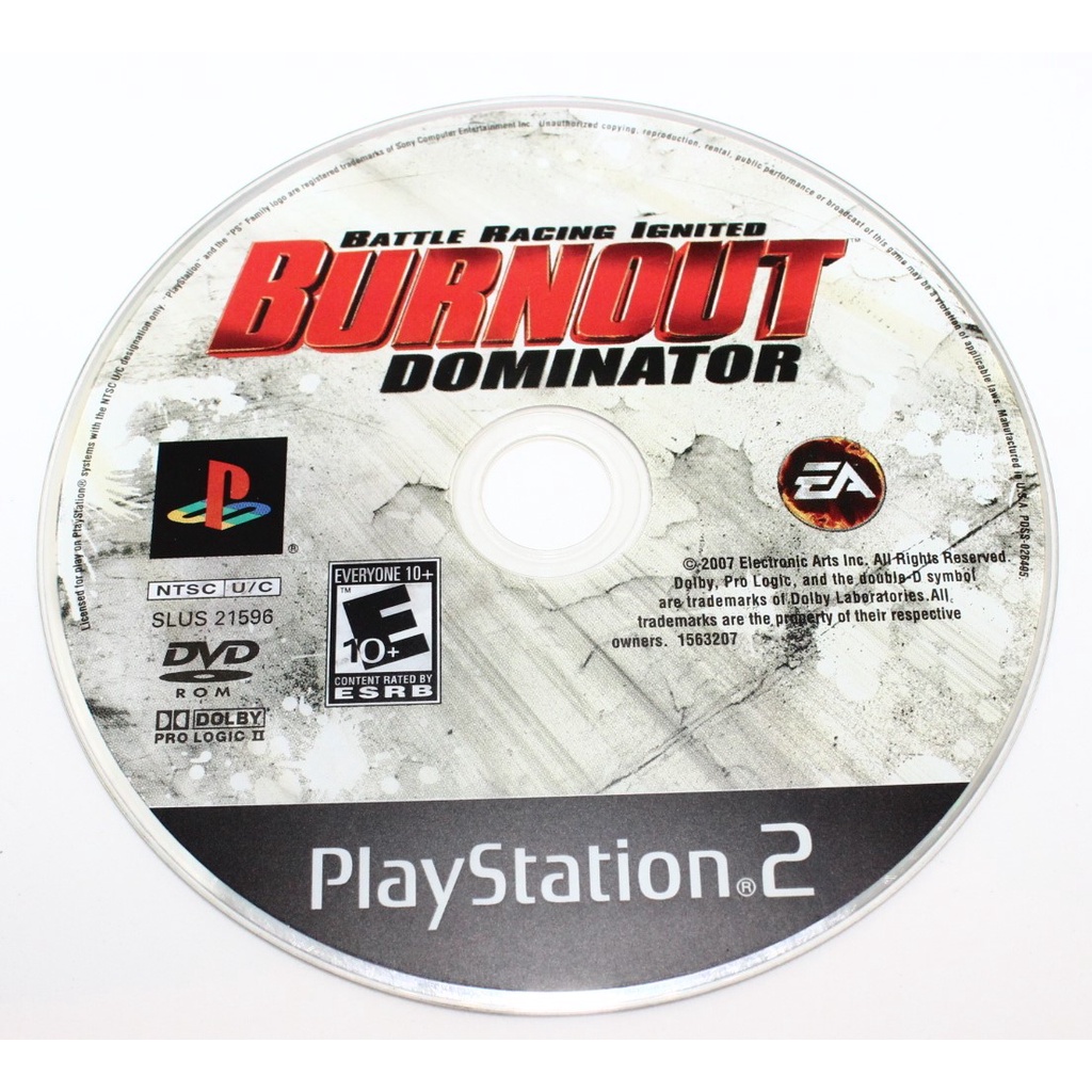 Burnout Dominator PS2 Original Jogos Playstation 2 | Shopee Brasil