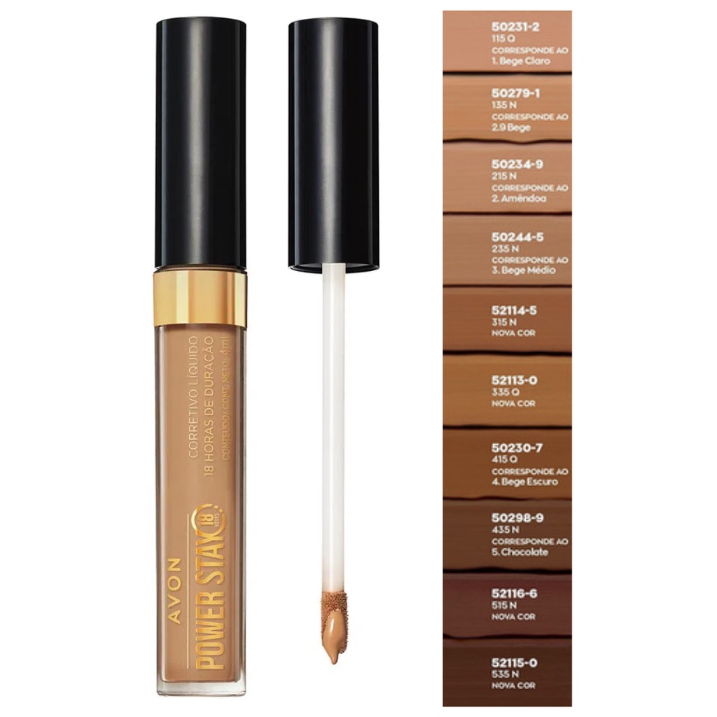 Corretivo Líquido Avon Power Stay 4ml | Shopee Brasil