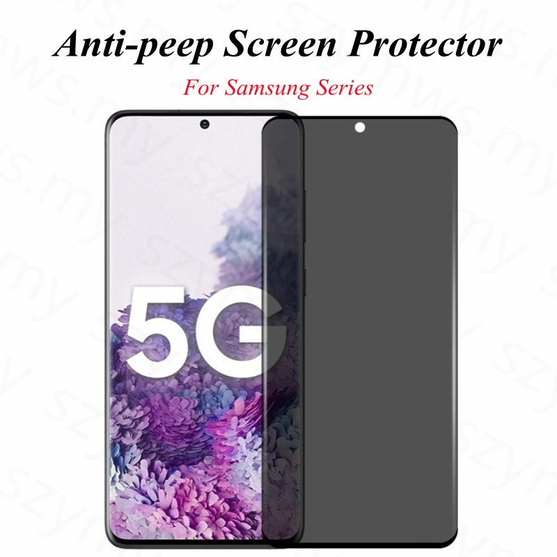 Privacidade Protetor De Tela De Vidro Temperado Antiespião Para Samsung Galaxy S22 ultra/S21 S20 ...