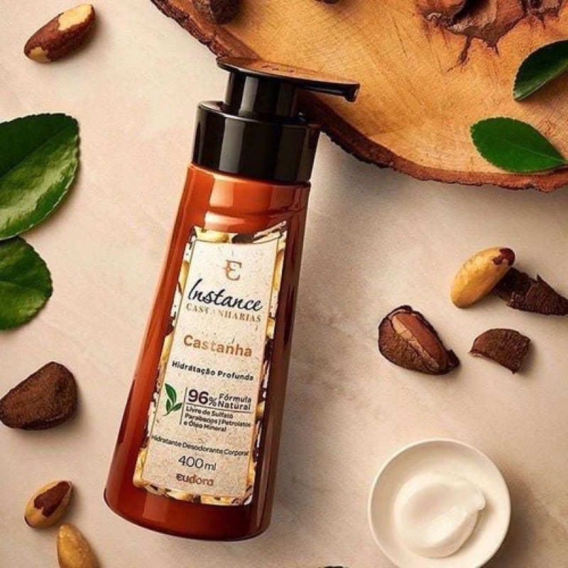 Hidratante Corporal Instance Castanharias Castanha 400ml Original ...