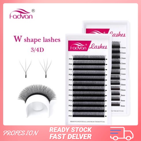 Fadvan Cílios W 4D Extensões De Extensão Novidade Volume Híbrido ...