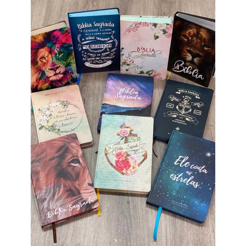 KIT BÍBLIA ACF - MEDIA CAPA DURA SLIM 10 UNIDADES | Shopee Brasil