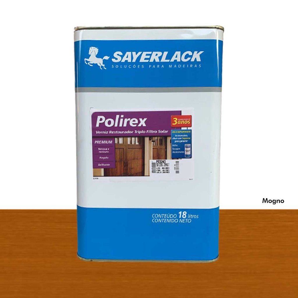Polirex Verniz Restaurador Mogno 18l Sayerlack | Shopee Brasil