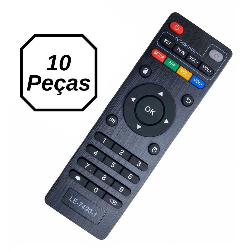 Kit 10 Controle Remoto Original Tv Box 4k | Shopee Brasil