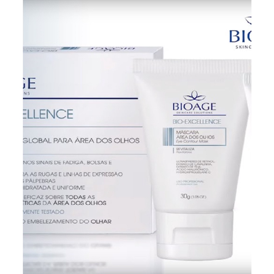 Máscara Área dos Olhos Hialurônico Bio-Excellence Bioage 20g Máscara Área dos Olhos | Shopee Brasil