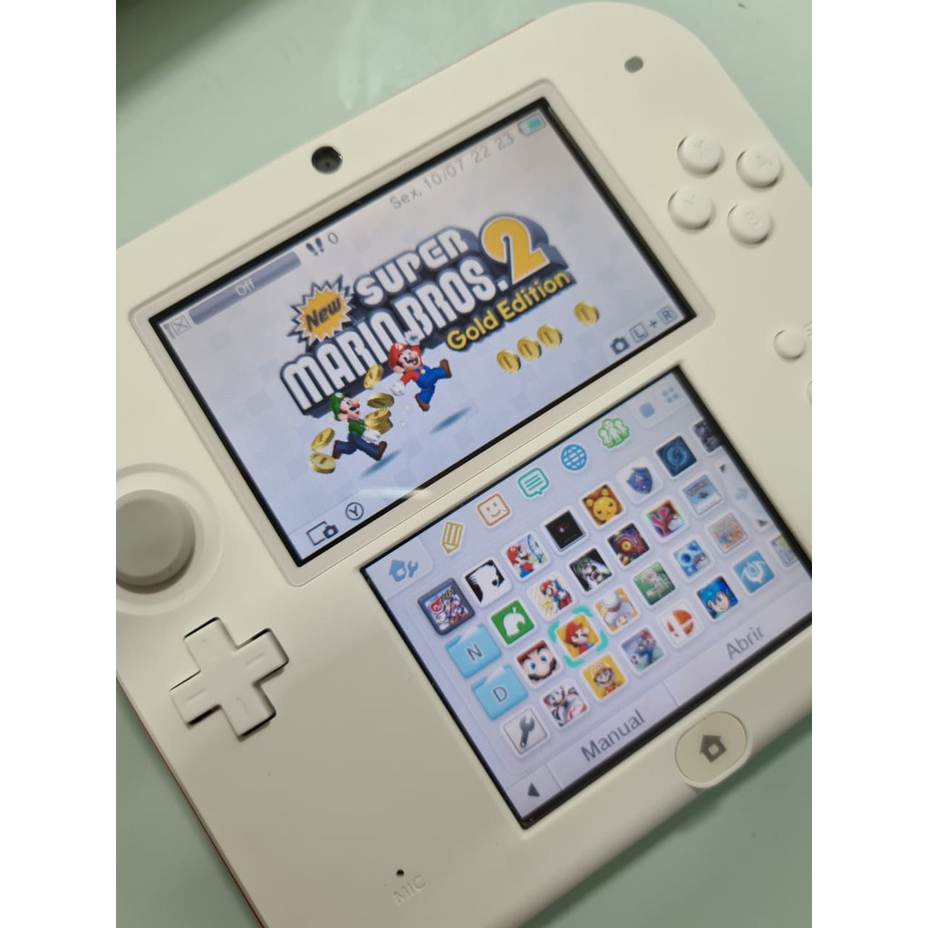 Nintendo 2DS Edição NEW SUPER MARIO BROS 2 DESBLOQUEADO COM JOGOS ...