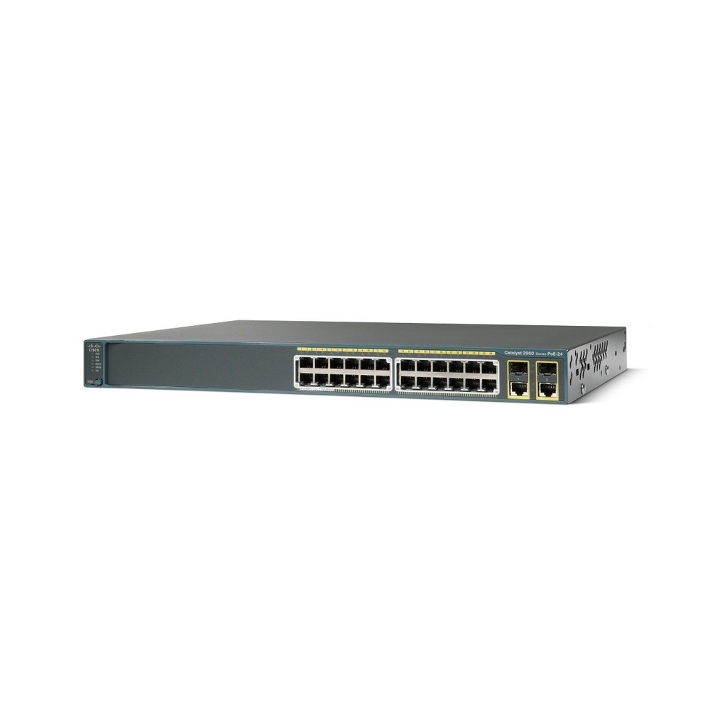 Switch Cisco Catalyst C3960 Series POE 24 Portas Giga WS-C2960-24PC-L ...