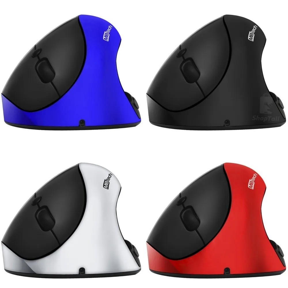 Mouse Ergonômico Vertical Sem Fio Wireless 2400 DPI Ajustável 2.4Ghz ...
