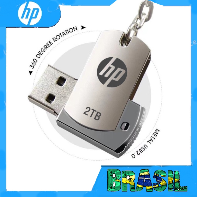 Pen Drive HP 128GB/512GB/2TB USB 3.0 Flash Drive | Shopee Brasil