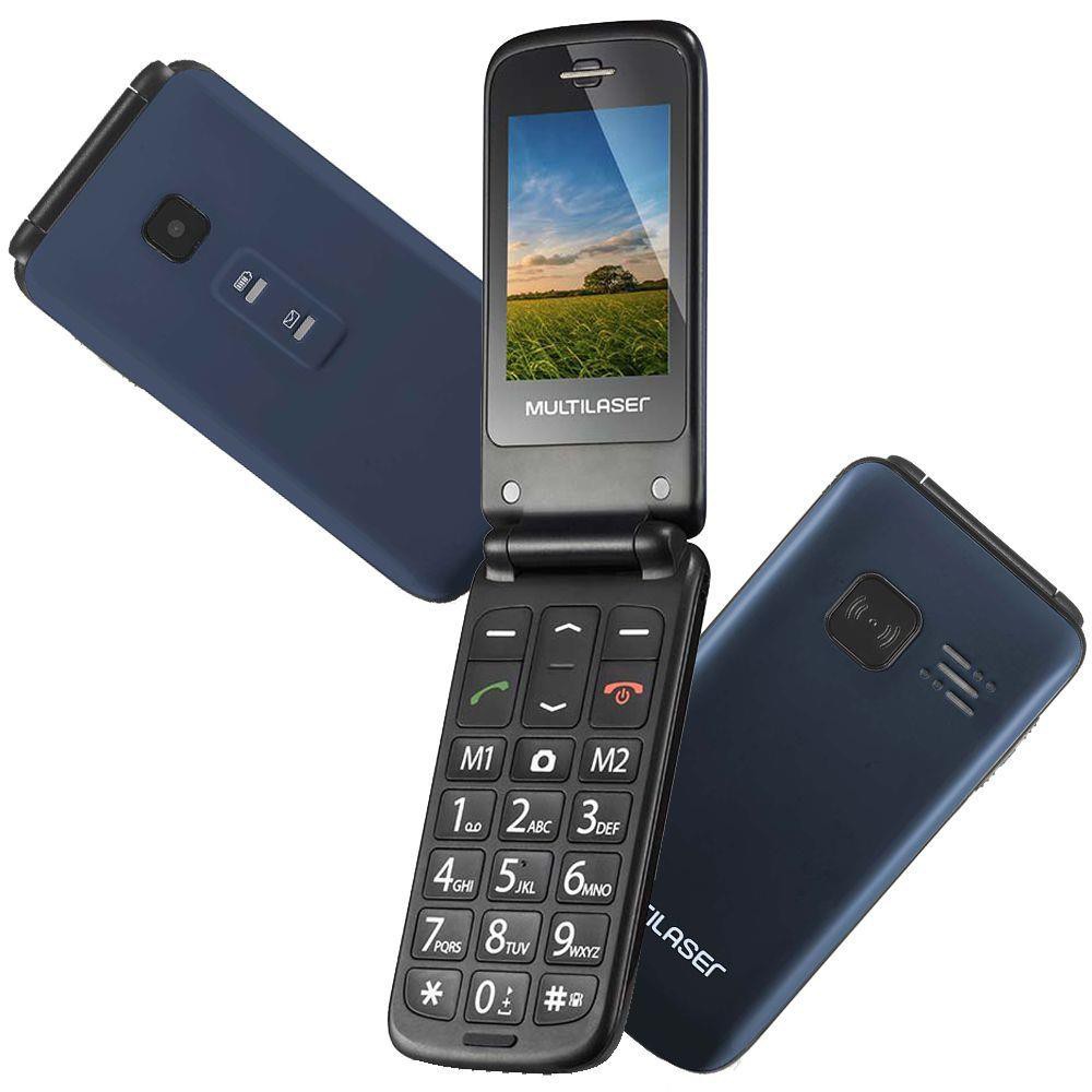 Celular para Idosos Multilaser Vita Flip P9043 Abre Fecha 2 Chips | Shopee Brasil