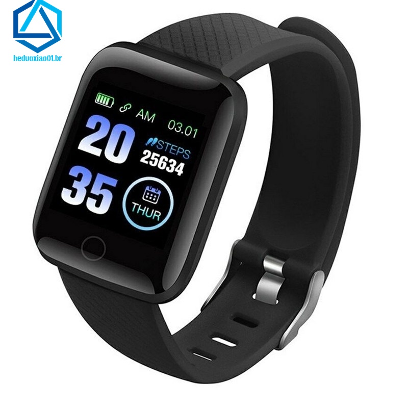 Smartwatch D13 116plus Esportivo Com Monitor De Frequ Ncia Carrinho O Aca / Pren D18/Y68 ...