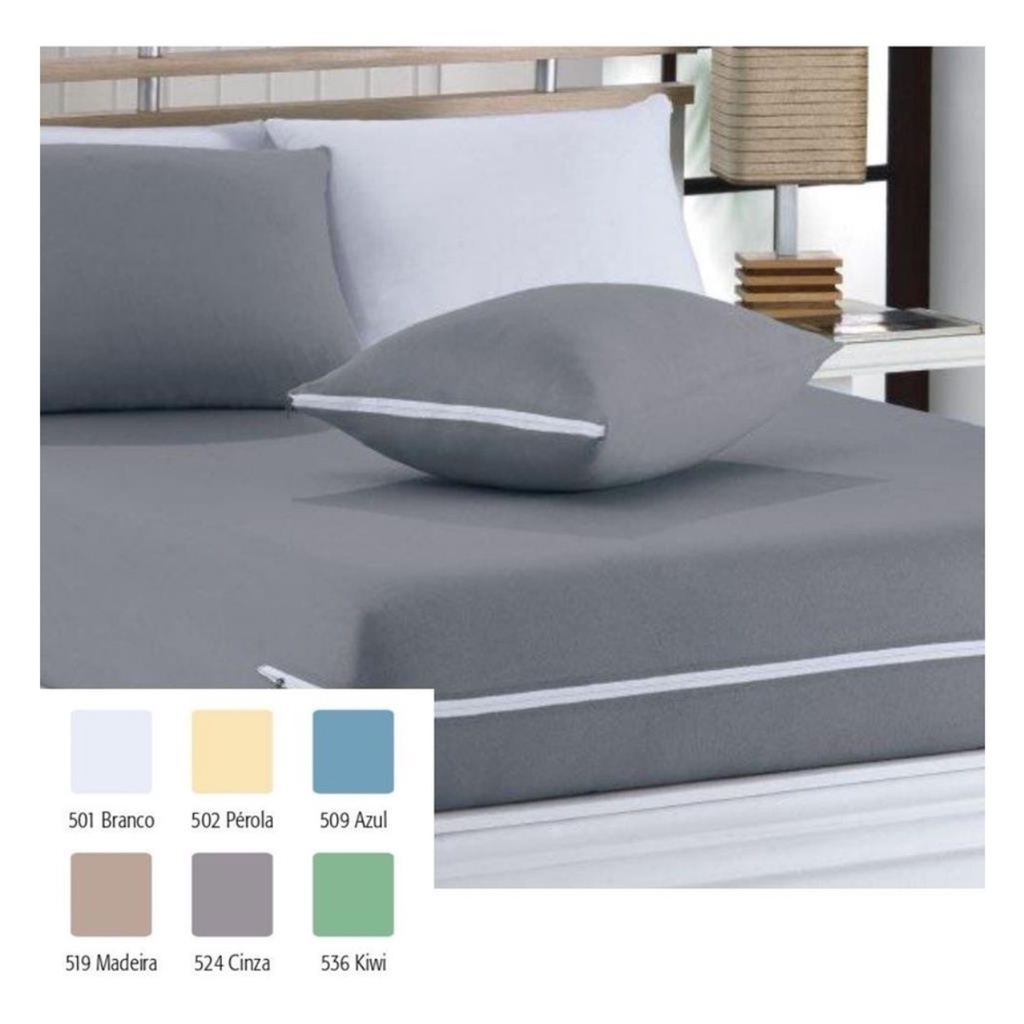 Capa de Colchao Queen em Malha com Ziper Algodao Clamatex | Shopee Brasil