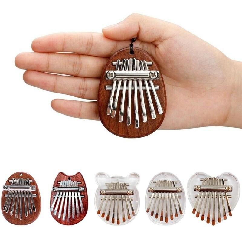 mini Piano De Polegar 8-Tone/Instrumento Musical/Dedos/Presente/Pocket ...