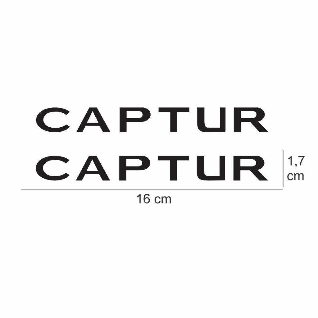 PAR DE ADESIVO EMBLEMA RENAULT CAPTUR | Shopee Brasil