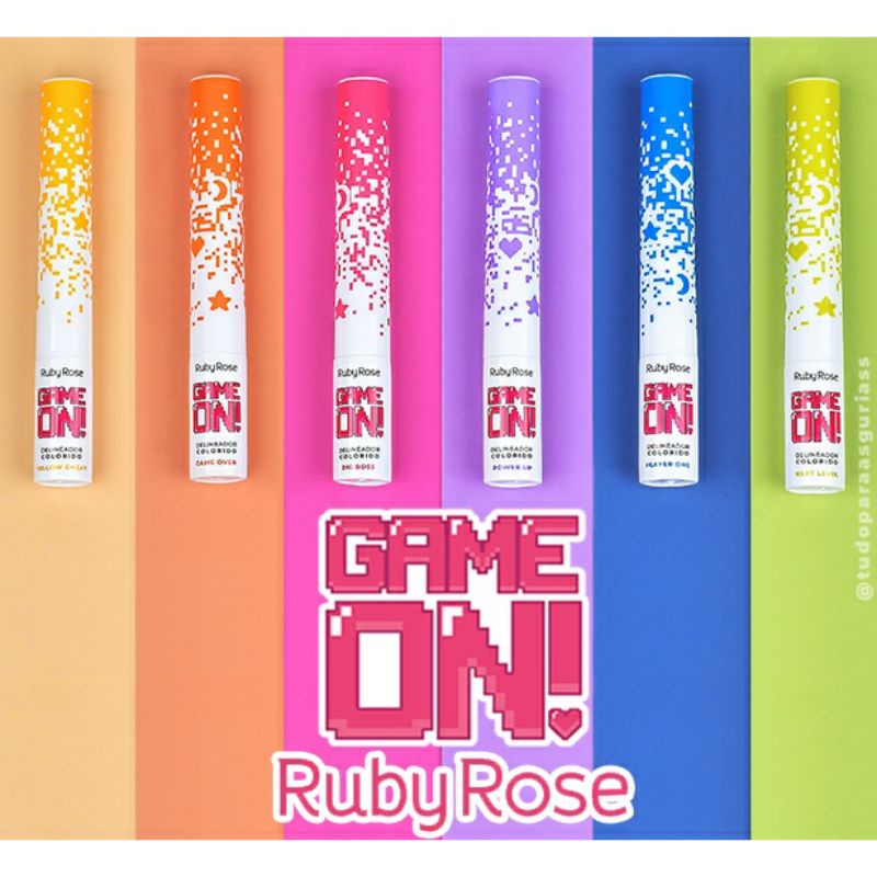 Delineador colorido Ruby Rose Game On | Shopee Brasil