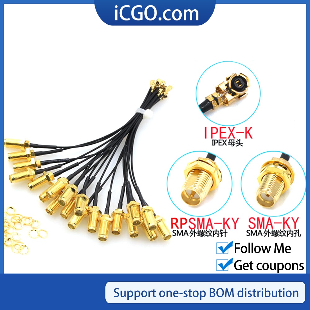 Cabo Conector SMA Fêmea Para UFL/U . Fl/IPX/IPEX RG1.13 Antena RF1.13 Assembléia RP-K ...