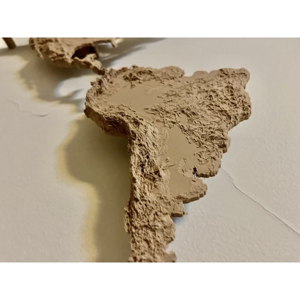 Mapa Mundi 3D de parede em alto relevo | Shopee Brasil