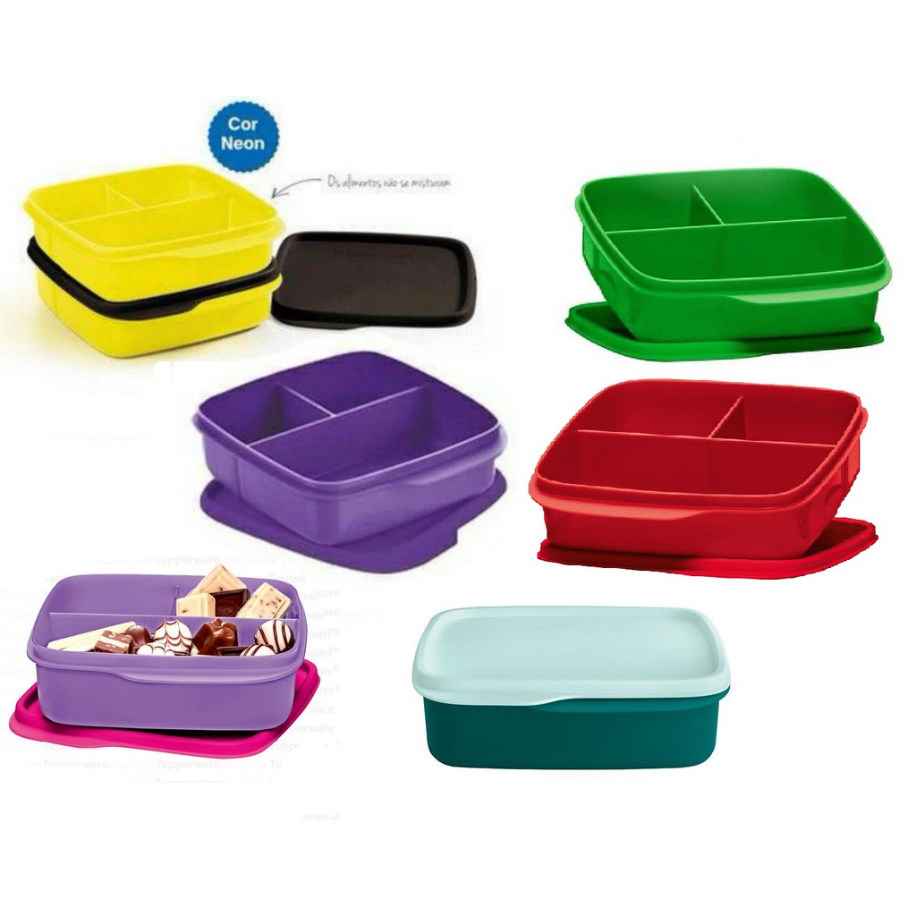 Basic Line 550ml com divisórias - Tupperware | Shopee Brasil