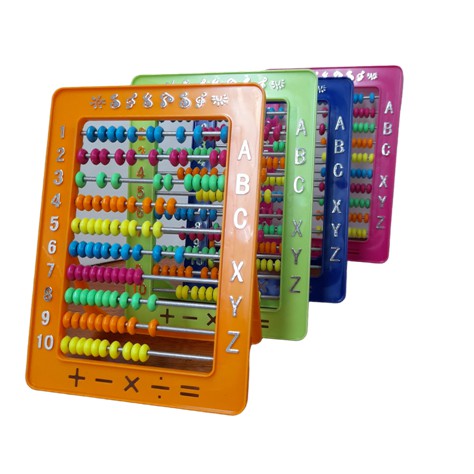 Abaco Horizontal Brinquedo Educativo 10 Colunas Matemática - Escorrega ...