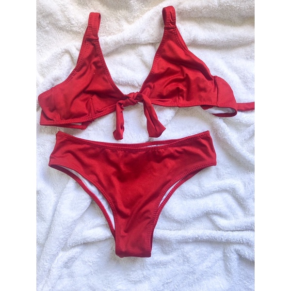 Biquini Plus Size cintura alta top de amarrar | Shopee Brasil