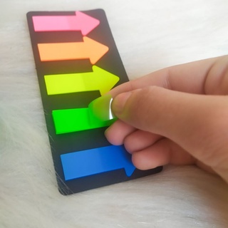 Bloco adesivo estilo post-it Neon de Seta, flag plástica com 100 folhas ...