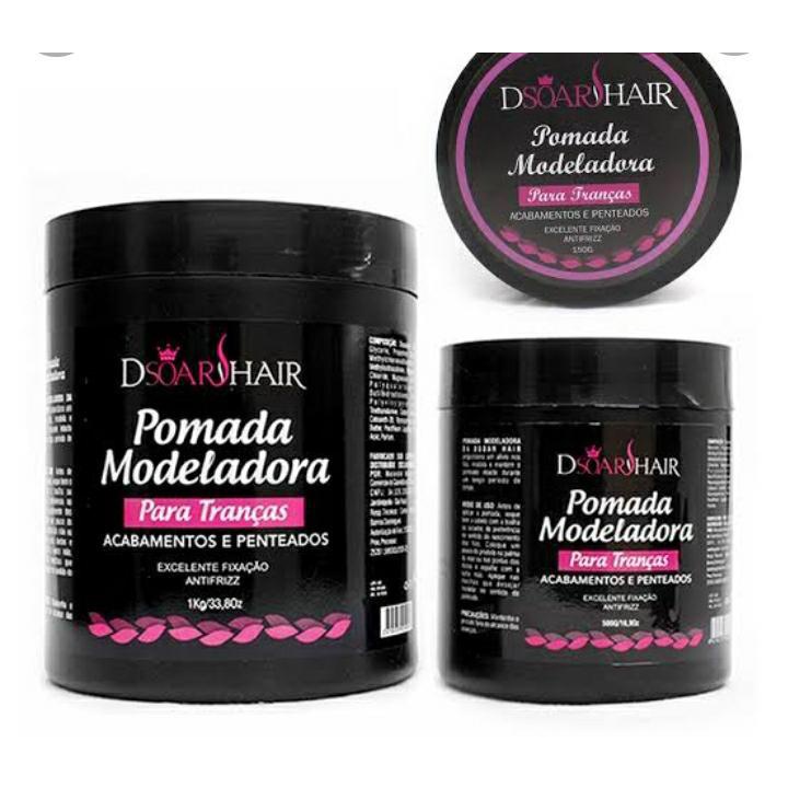 Pomada Modeladora Dsoar 1 kilo para tranças e penteados | Shopee Brasil