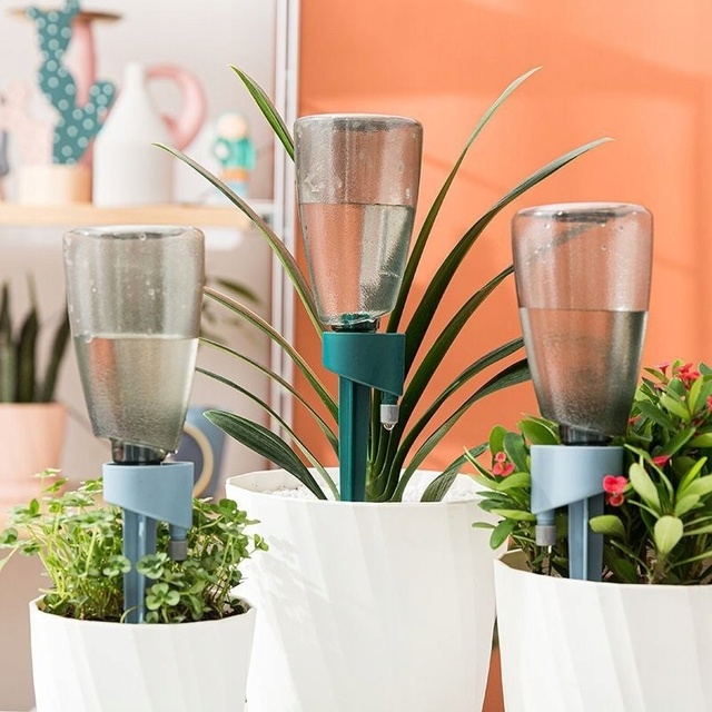 10 Gotejador Planta Regador Automatico Irrigador acompanha Garrafa ...