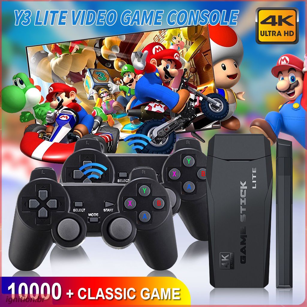 10000 k Hdmi 4 Stick Jogo Sem Fio Do Console Dual/single/quad Clássico ...