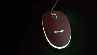 Mouse Gamer Multilaser 2400DPI Led 7 Cores Preto - MO298 - Original | Shopee Brasil