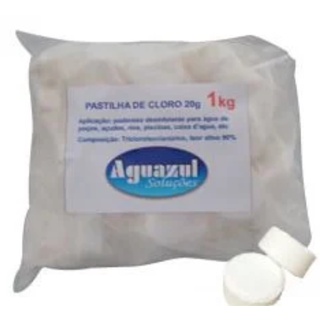 150 Pastilhas de Cloro 20g-3 Pacotes C/1 Kg | Shopee Brasil
