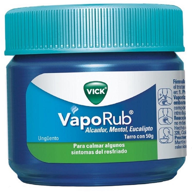 Vick Vaporub 50gr -Dores e Resfriado Gripe Alergia Rinite - Antigripal ...
