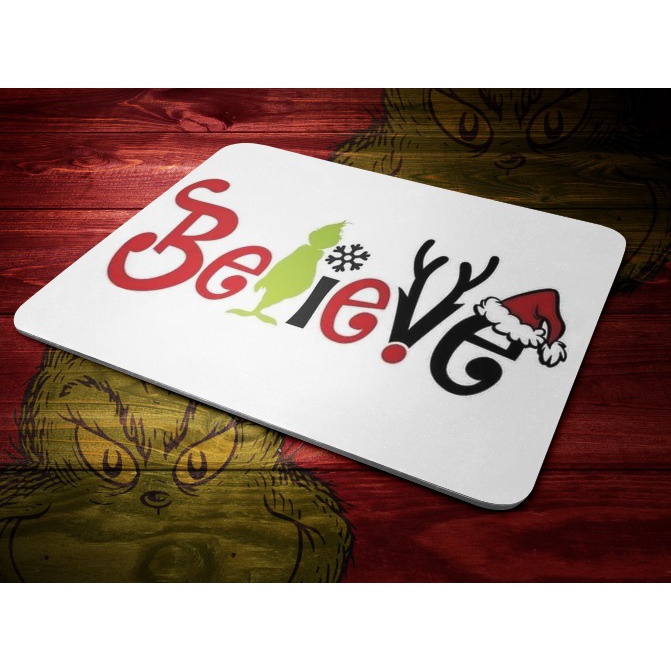 Mouse Pad Believe | Grinch Personalizados | Shopee Brasil
