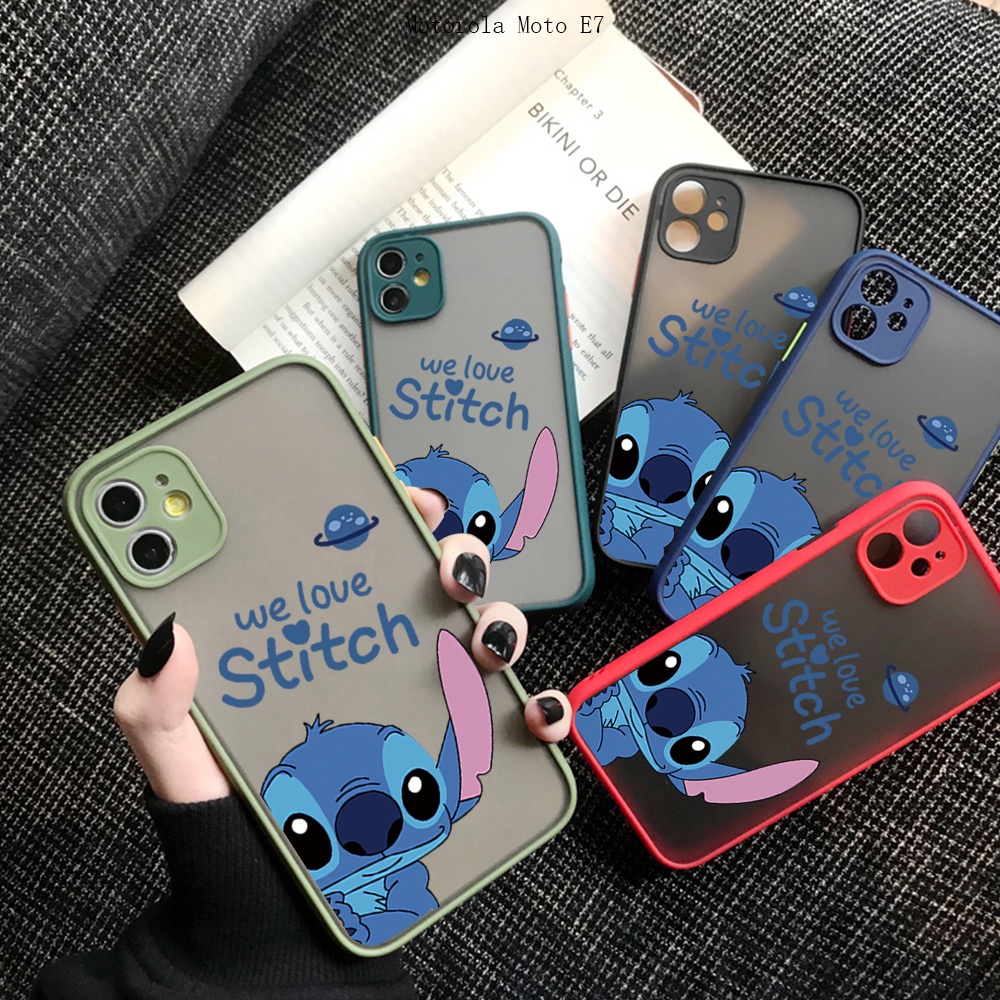 Motorola Moto E7 E7i Power Para Capinha De Celular Stitch Shopee Brasil