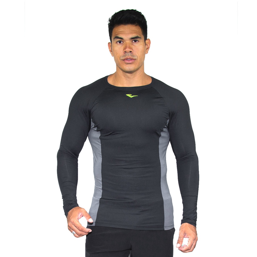 RASH GUARD EVERLAST EVER TRAINING MANGA LONGA MASC | Shopee Brasil