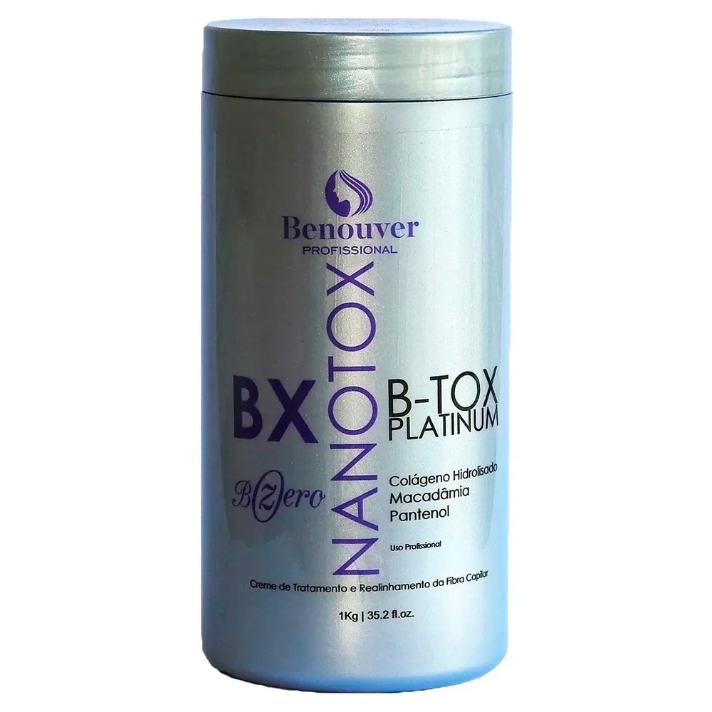 Botox Capilar Bx Nanotox Selagem Bzero Platinum Benouver 1kg | Shopee ...