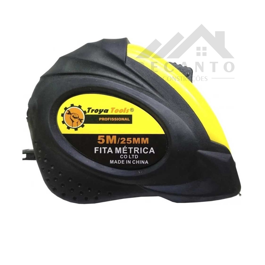 Trena De Aço Auto com Trava Emborrachada Profissional 3m - 5m - 10m ...