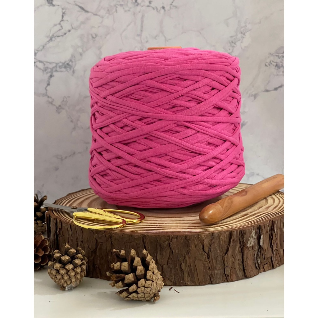 Fio de malha residual - Tons de Rosa chiclete | Shopee Brasil