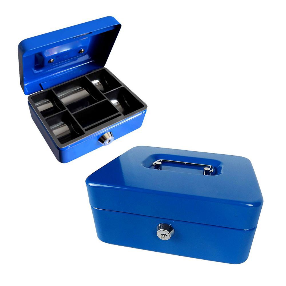 Cofre Metal Cash Box Tamanho Proteja Seu Dinheiro Jóias | Shopee Brasil