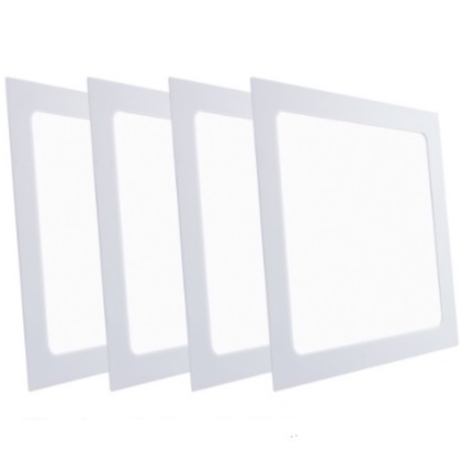 Kit 4 Plafon Embutir Quadrado Led 18w Painel 22x22 Branco Frio Bivolt Oferta | Shopee Brasil