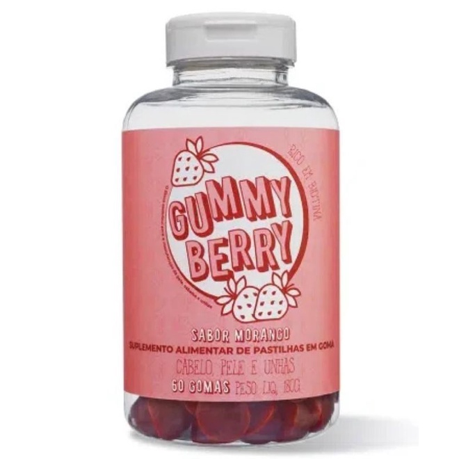 GUMMY BERRY - Gomas de vitaminas para cabelos, pele e unhas | Shopee Brasil