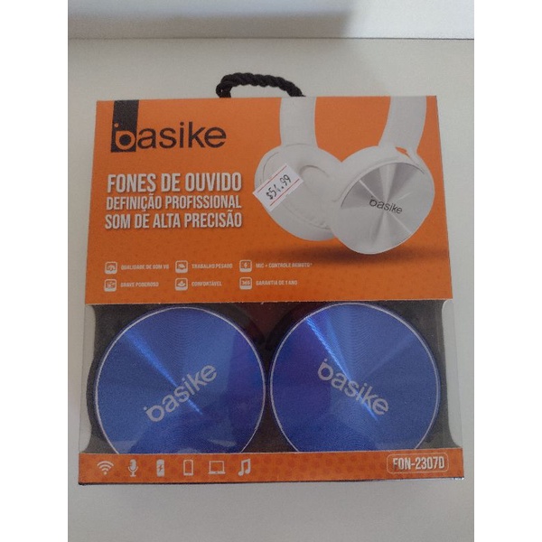 fone de ouvido Basike | Shopee Brasil