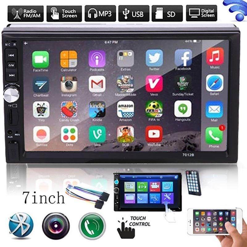 7012B 7 Polegadas HD 2 Din Touch Screen Rádio Carro Bluetooth Estéreo Áudio Multimídia MP5 ...