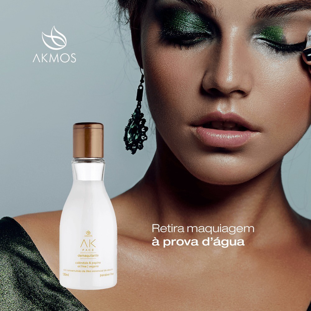 Demaquilante Ak Face Akmos (120ml) | Shopee Brasil