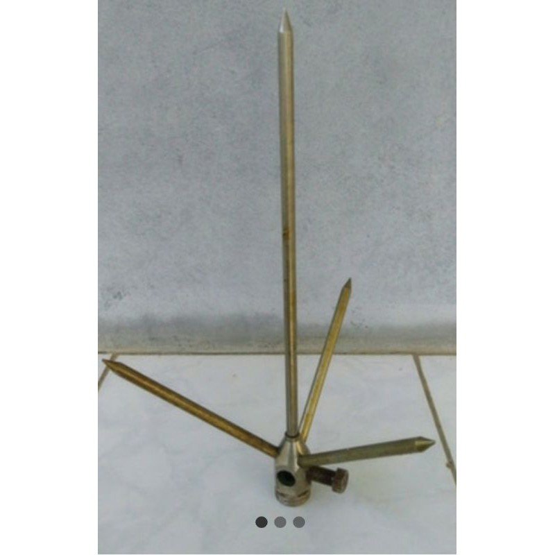 Para Raios captador de raios Franklin 4 pontas | Shopee Brasil