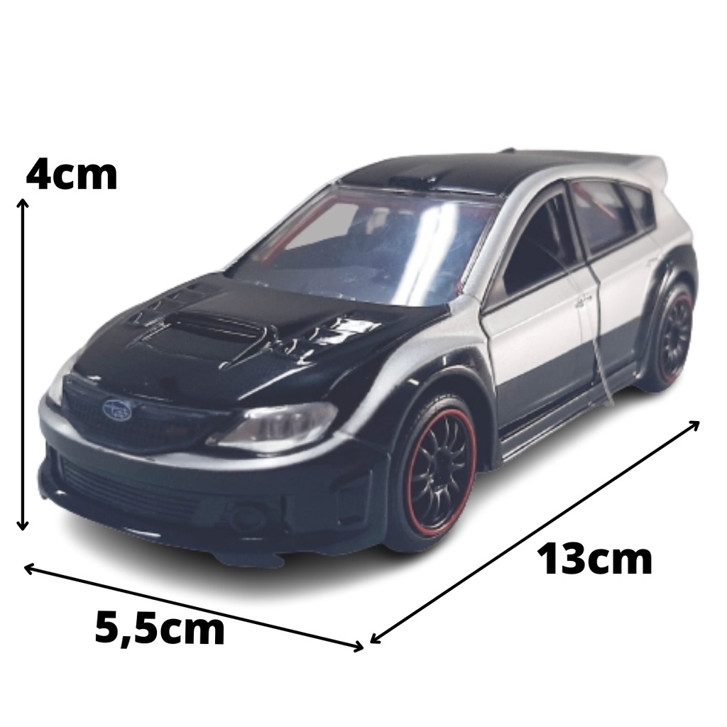 Miniatura 2008 Subaru Brian Impreza WRX STI Velozes e Furiosos Escala 1/32 | Shopee Brasil