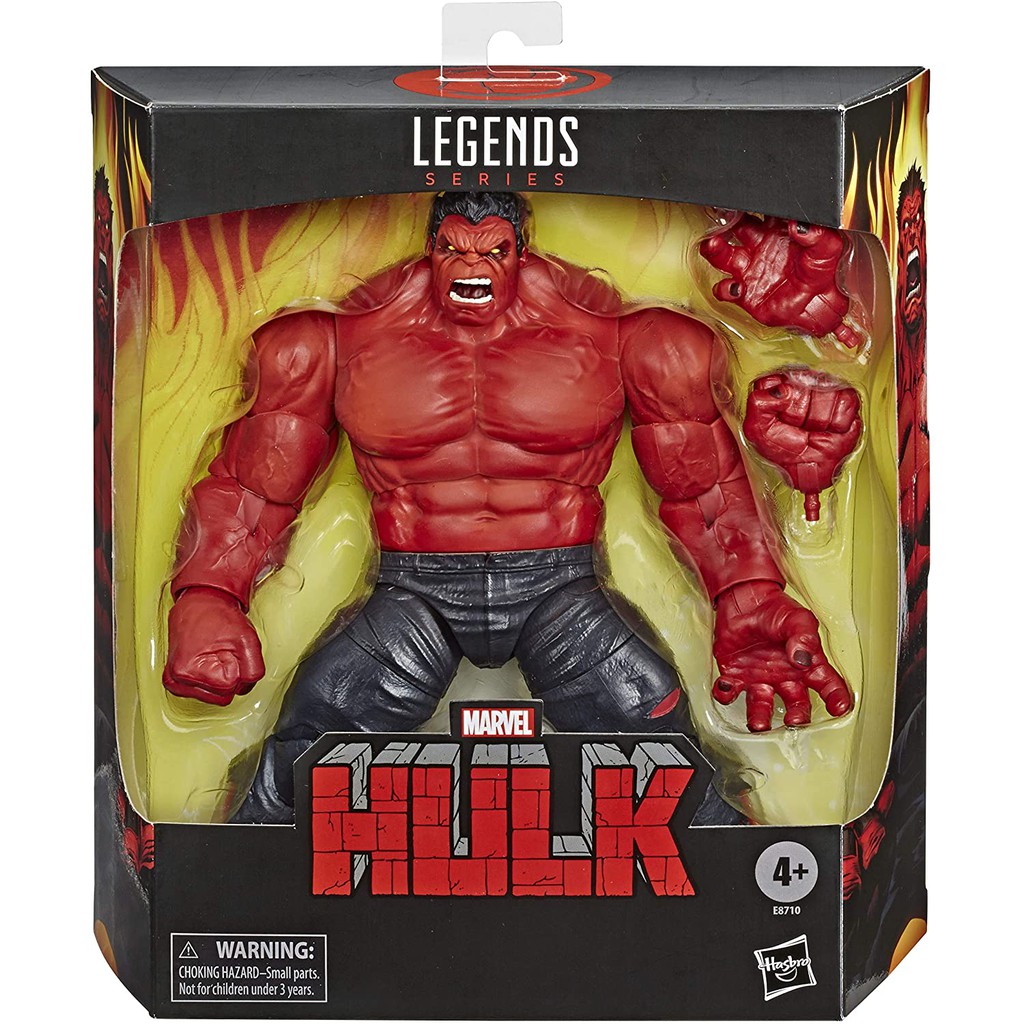 MARVEL LEGENDS RED HULK 15 CM DE ALTURA - HULK VERMELHO - ORIGINAL ...