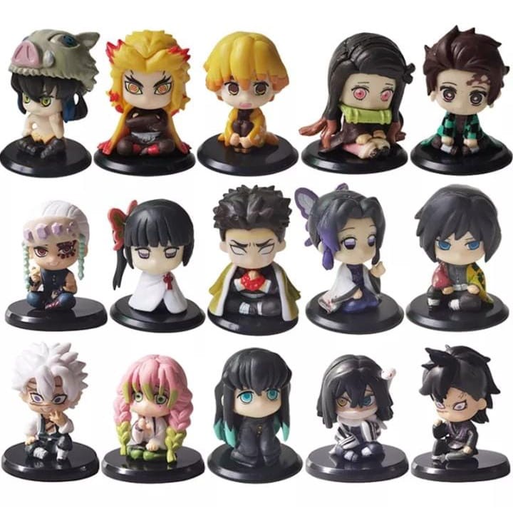 Action figures mini bonecos anime Kimetsu no Yaiba/Demon Slayer ...